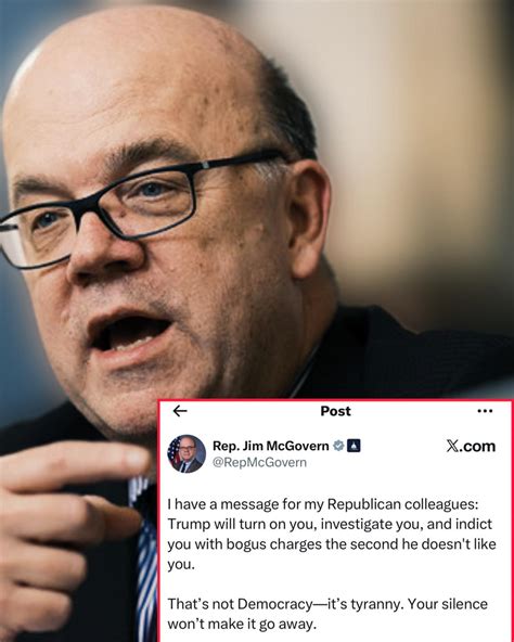 Terrence Warning Rep Jim Mcgovern Just Warned His Republican