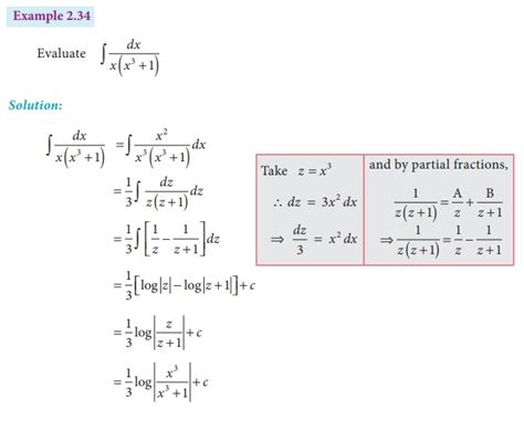 Integration By Substitution Or Change Of Variable Method Exercise And Example Solved