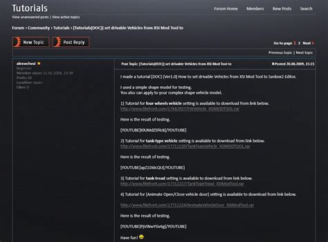 have any of you got this tutorial for xsi mod tool thread moddb