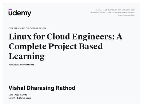 Vishal Rathod On Linkedin Udemy Course Completion Certificate