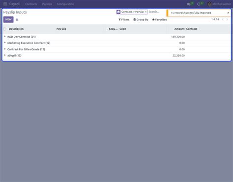 Odoo Payslip Inputs Csv Mass Upload Payslip Bulk Data Update By Csv