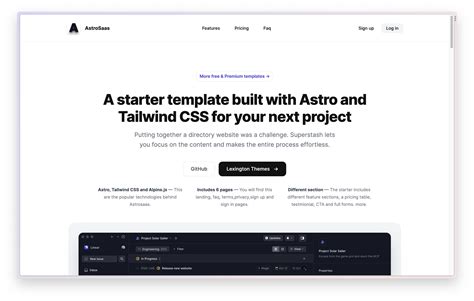 Free Website Templates Built With Astro And Tailwind Css Open Source And Creative Commons