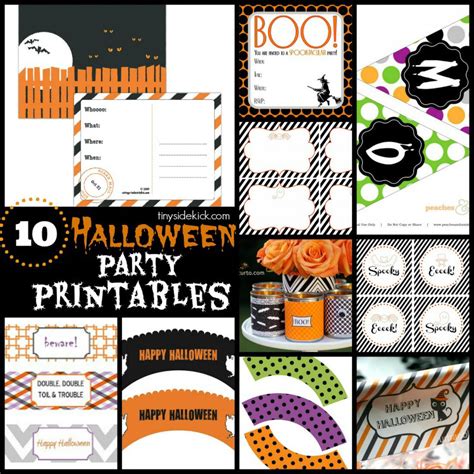 10 Halloween Printables For Your Halloween Party