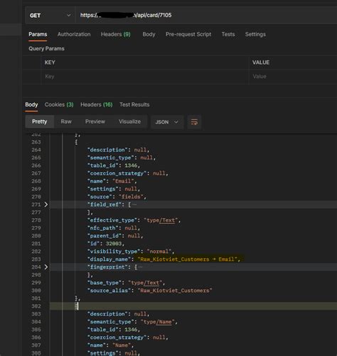 field name mismatch between api card {id} and api card {id} query {export format} · issue