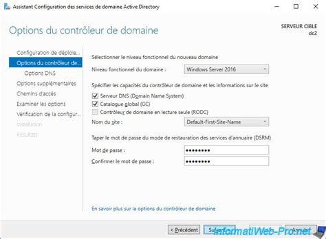 Ajouter Un Domaine à Une Infrastructure Active Directory Existante Sous
