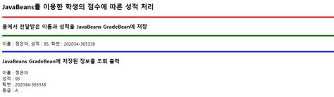 Jsp Javabean Test Grade Test