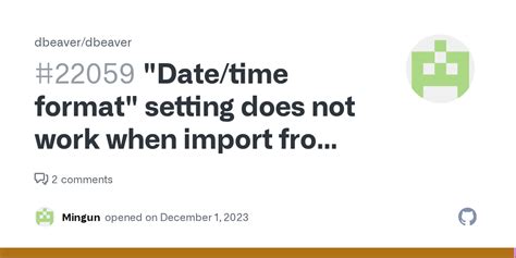 Datetime Format Setting Does Not Work When Import From Csv · Issue