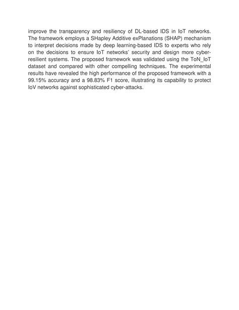 An Explainable Deep Learning Framework For Resilient Intrusion