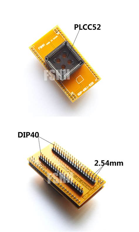 Sdp 6811 52b Programmer Adapter Plcc52 To Dip40 Adapter For Lt48xp