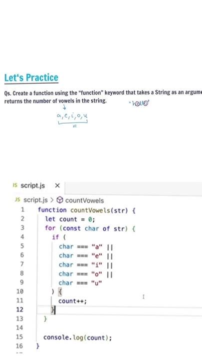 find vowels into string javascript india 2k25 javascript java coding programing english