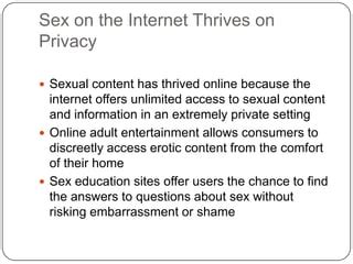 Sex And Social Media SXSW Proposal PPTX Social Networking Internet