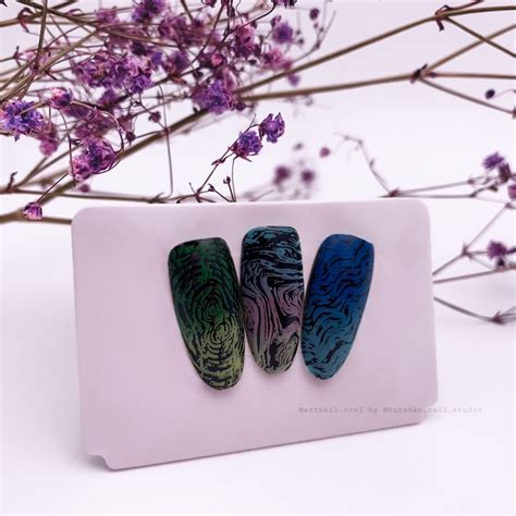 Стемпинг омбре Маникюр Идеи для ногтей Ногти