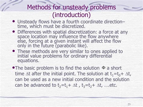 ppt numerical methods in computational fluid dynamics cfd