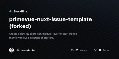 Primevue Nuxt Issue Template Forked StackBlitz