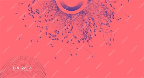 Premium Vector Abstract Big Data Technology Background Design