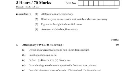 DATA STRUCTURE USING ÂCÂ 22317 Old Question Paper with Model