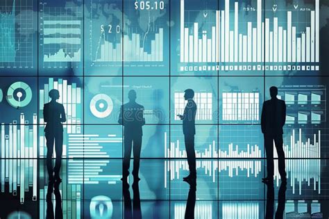 illustration of business data graph analysis business concepts stock