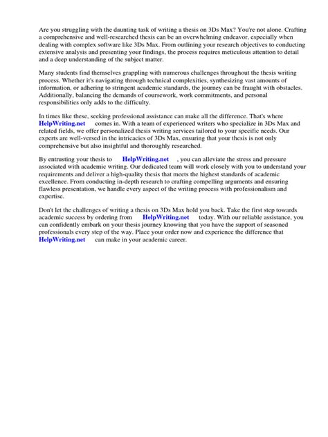 3ds Max Thesis Pdf Autodesk 3ds Max Rendering Computer Graphics