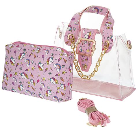 قیمت و خرید کیف دستی دخترانه مدل کیف دخترانه مدل فشن طرح شیشه ای اسب تک شاخ