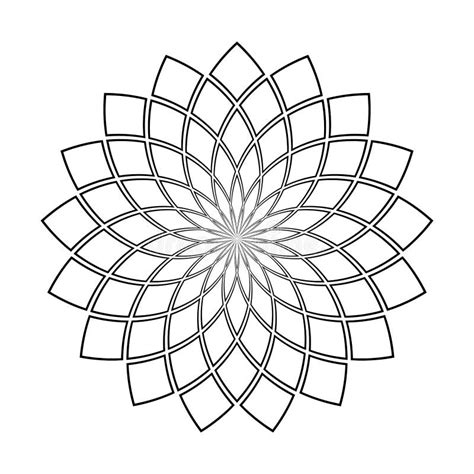 Circle Pattern Abstract Geometric Design Element Stock Vector