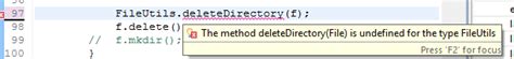 Java Fileutilsdelete Not Deleting Folder Stack Overflow