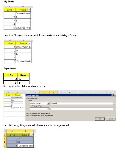 Excel Filter Is Not Working For Merged Cells Stack Overflow