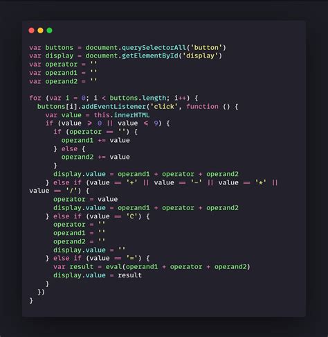 Here Is A Simple Calculator Project That Uses The Javascript Programming Language Thread From