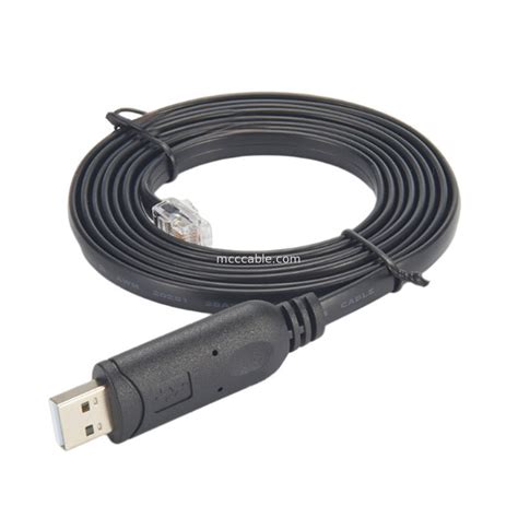Usb A To Rs232 Rj12 Serial Cable 6p6c Compatible With Rs232 Communication Configuration