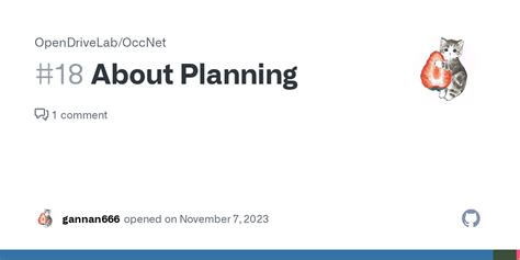 About Planning Issue OpenDriveLab OccNet GitHub