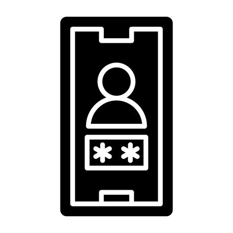 Mobile Password Icon Style 21266707 Vector Art At Vecteezy