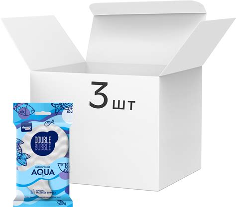 Упаковка губок банных Фрекен Бок Аква с массажной поверхностью 3 шт 15402640 в интернет
