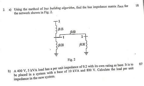 solved 18 a using the method of bus building algorithm