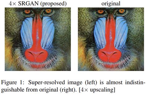 Photo Realistic Single Image Super Resolution Using A Generative