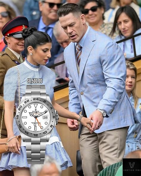عکس ساعت خاص رولکس در دستان جان سینا در کنار همسر ایرانی‌اش خبرآنلاین