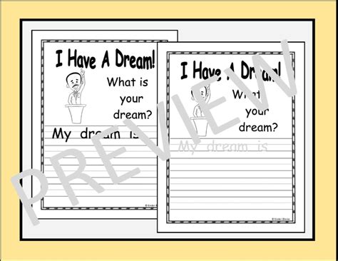 Dr Martin Luther King Jr Writing Prompt I Have A Dream Made By