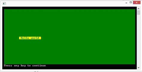 Windows C Using Background Colors With Clrscr Stack Overflow