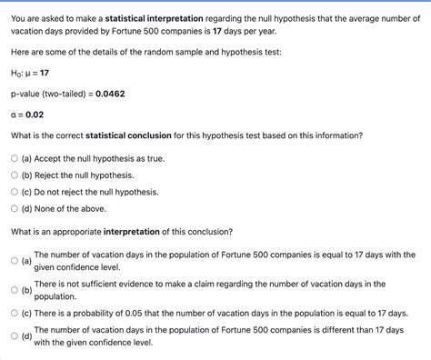 Solved You Are Asked To Make A Statistical Interpretation