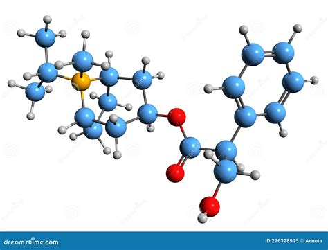 Ipratropium Bromide Molecule Molecular Structures Atrovent 3d Model