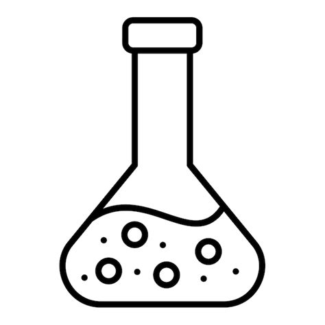Premium Vector Volumetric Flask Icon