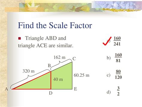Finding A Scale Factor