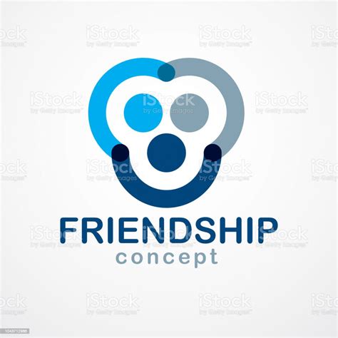 팀웍 사업가 화합과 협력 개념 사람들이 승무원으로 간단한 기하학적 인 요소를 사용 하 여 만든 벡터 아이콘입니다 우정 드림 팀 미국된 승무원 블루 디자인입니다 개념에 대한