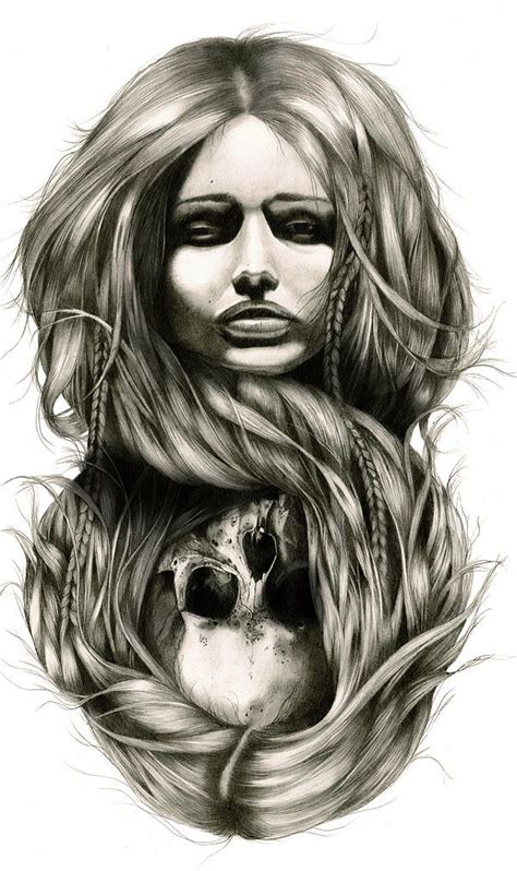 Female Skull Drawing At Getdrawings Free Download