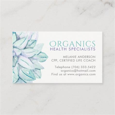 Health And Wellness Business Cards Zazzle
