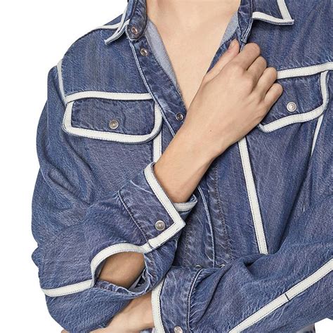 【楽天市場】★diesel ディーゼル レディース★共布ベルト付き バックオープン 薄手 長袖デニムシャツ ブラウス【de Laiu Fs】【サイズxxs】【1サイズ程大きめのサイズ感