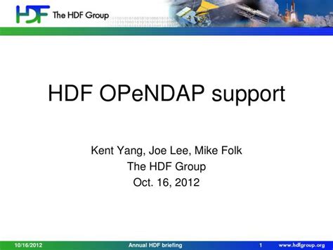 Ppt Hdf Opendap Support Powerpoint Presentation Free Download Id