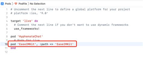 Ios Pod Easeimkit库如何放在本地使用 Csdn博客
