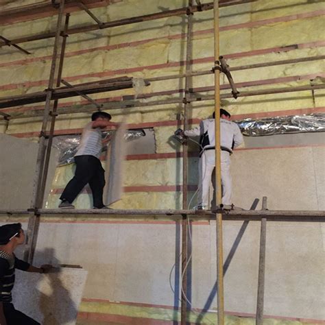 木丝吸音板大礼堂施工现场 广州绘声建筑材料有限公司