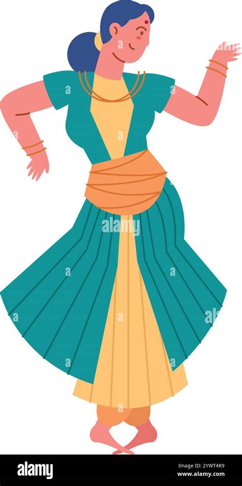 Indian Classical Bharatanatyam Dance Stock Vector Image And Art Alamy
