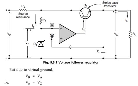 Voltage Follower Regulator Using Op Amp Operating Working Principle