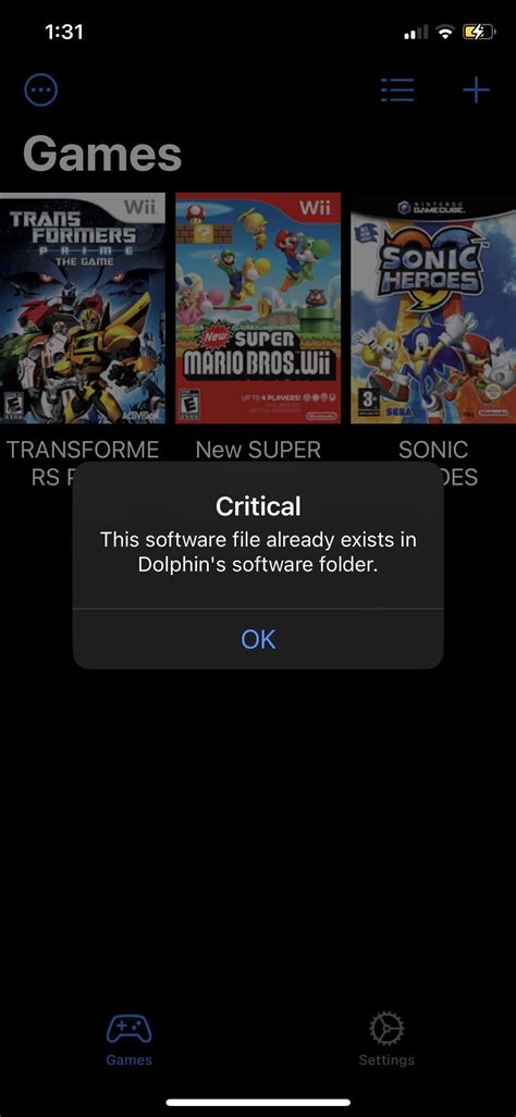 I Unzipped The File And Moved It To The Software Folder But This Comes Up R Dolphinios